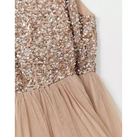 ASOS | Dresses | Asos Maya Bridesmaid Halter Neck Midi Tulle Dress ...